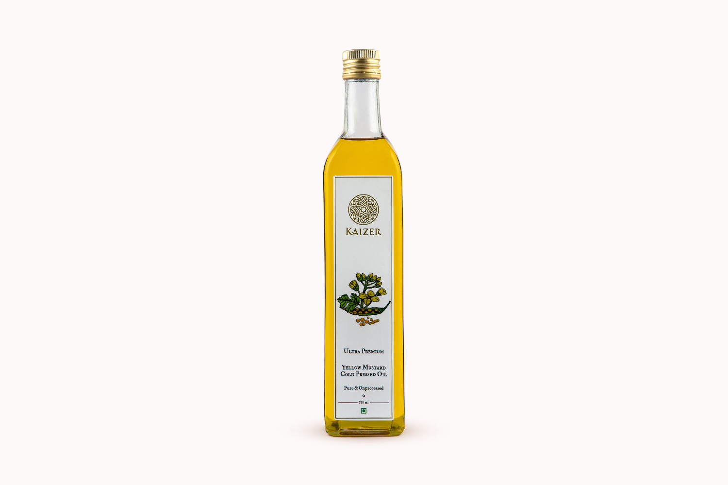 Buy Kaizer Yellow Mustard Cold Pressed Oil Online | Foodstories